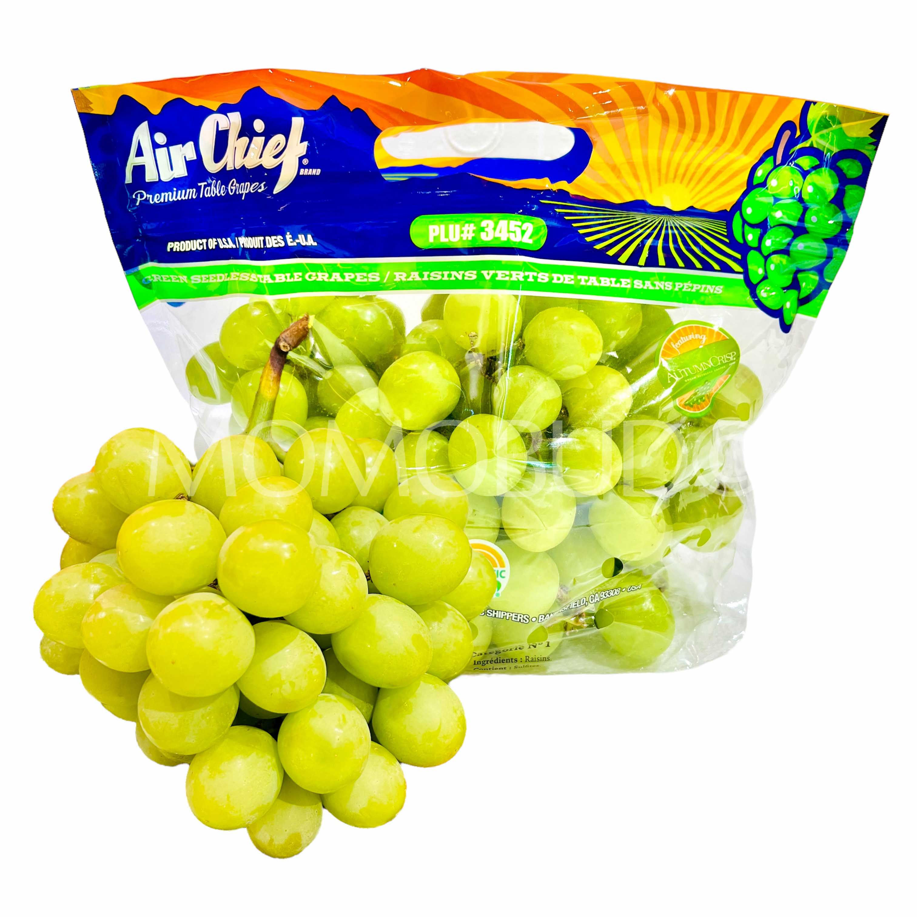 Air Chief® Autumn Crisp® Green Seedless Grapes (1kg) — MomoBud