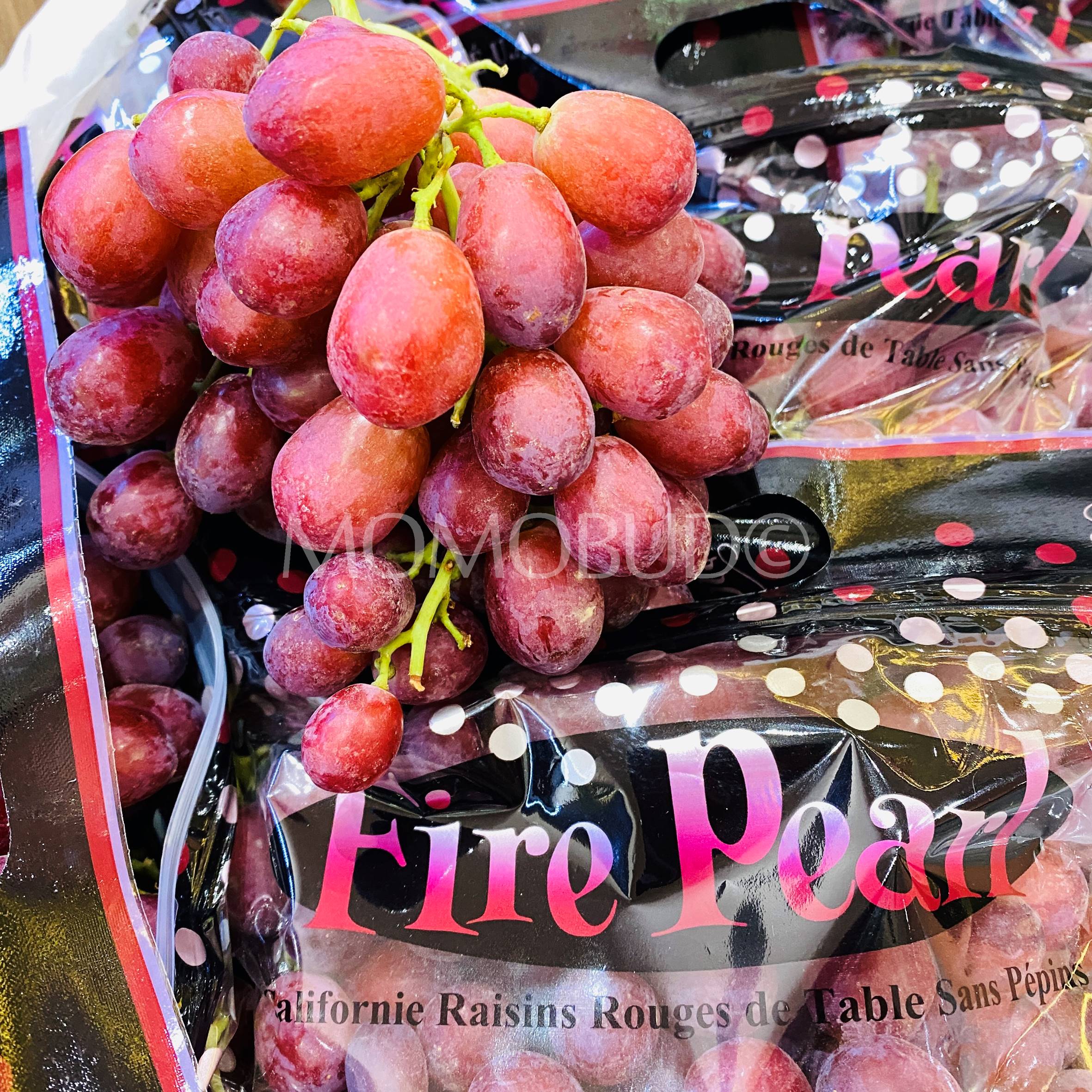 Fire Pearl Red Seedless Grapes (1kg) — MomoBud