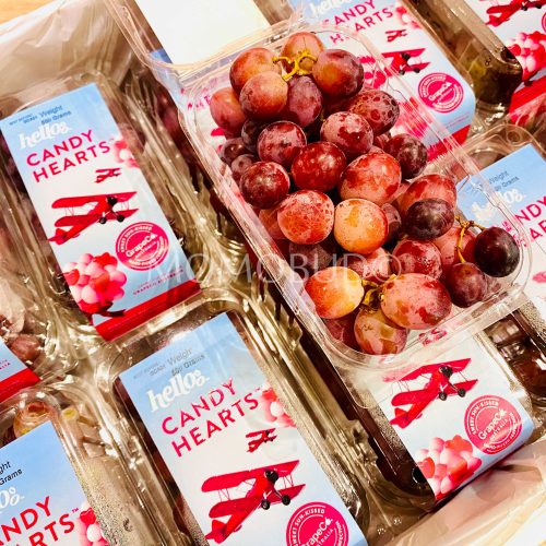 Candy Hearts® Red Seedless Grapes (500g punnet) — MomoBud