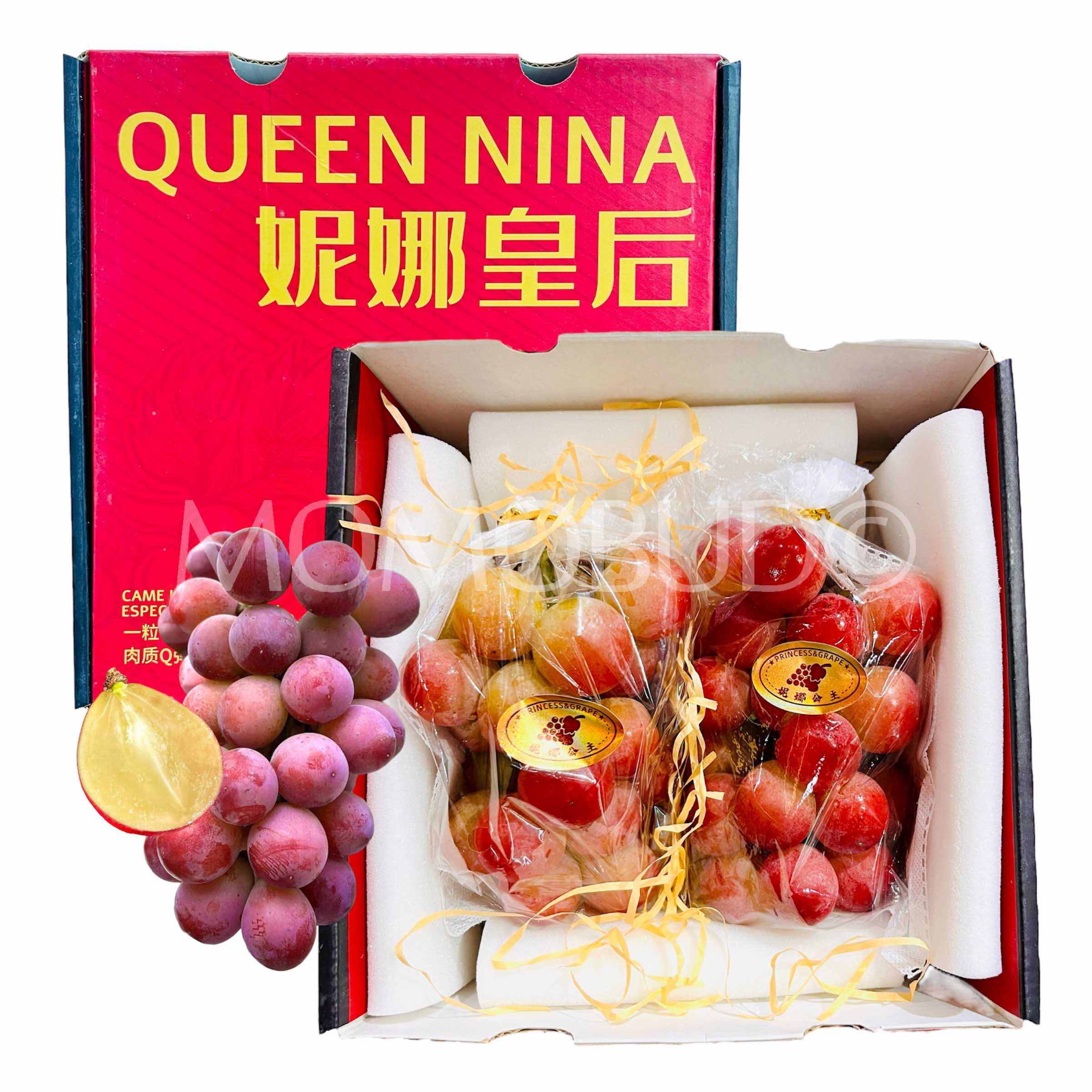 China Queen Nina Red Wine Grapes Gift Box (900g approx) — MomoBud
