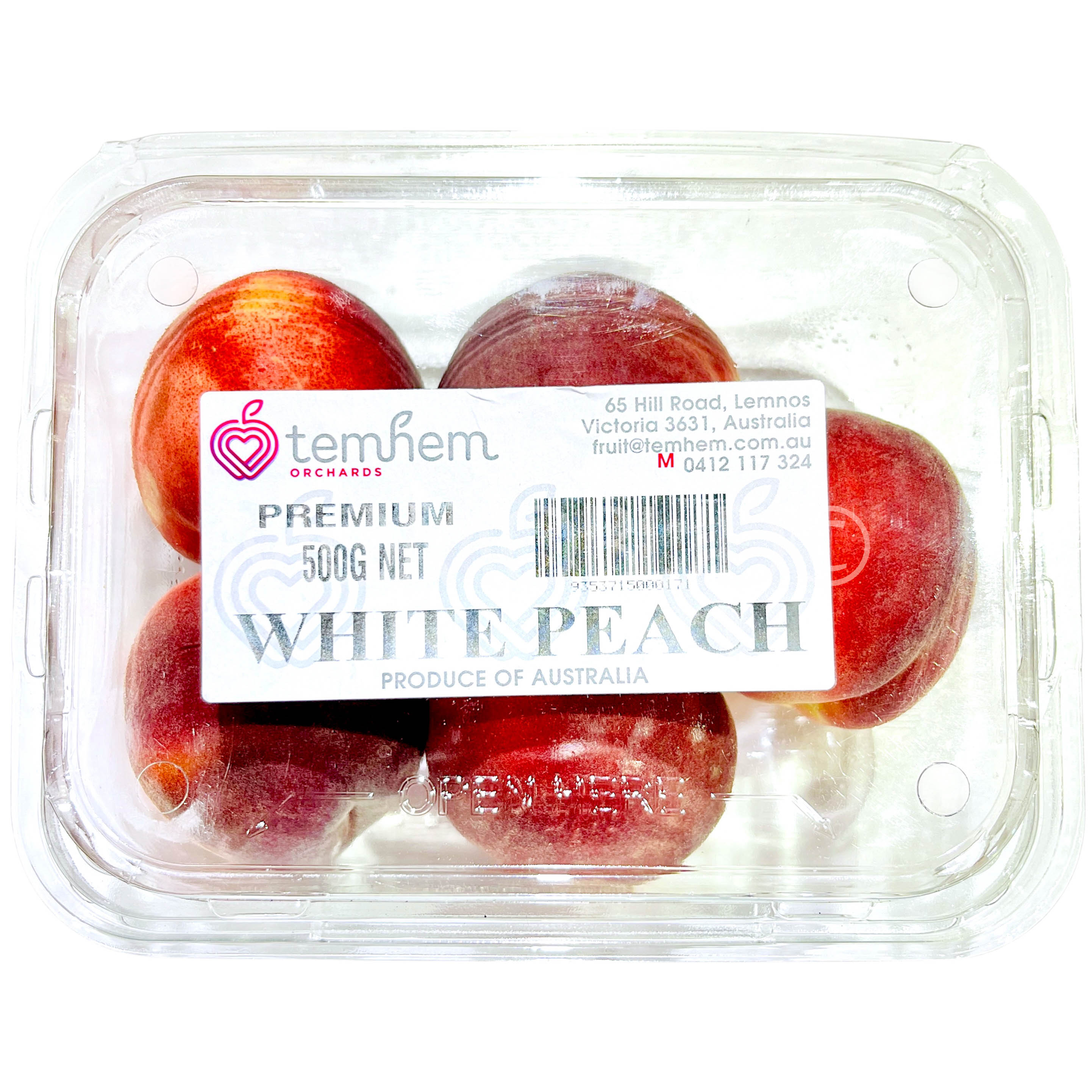 Temhem Orchards White Peach (500g punnet, 5pcs) — MomoBud