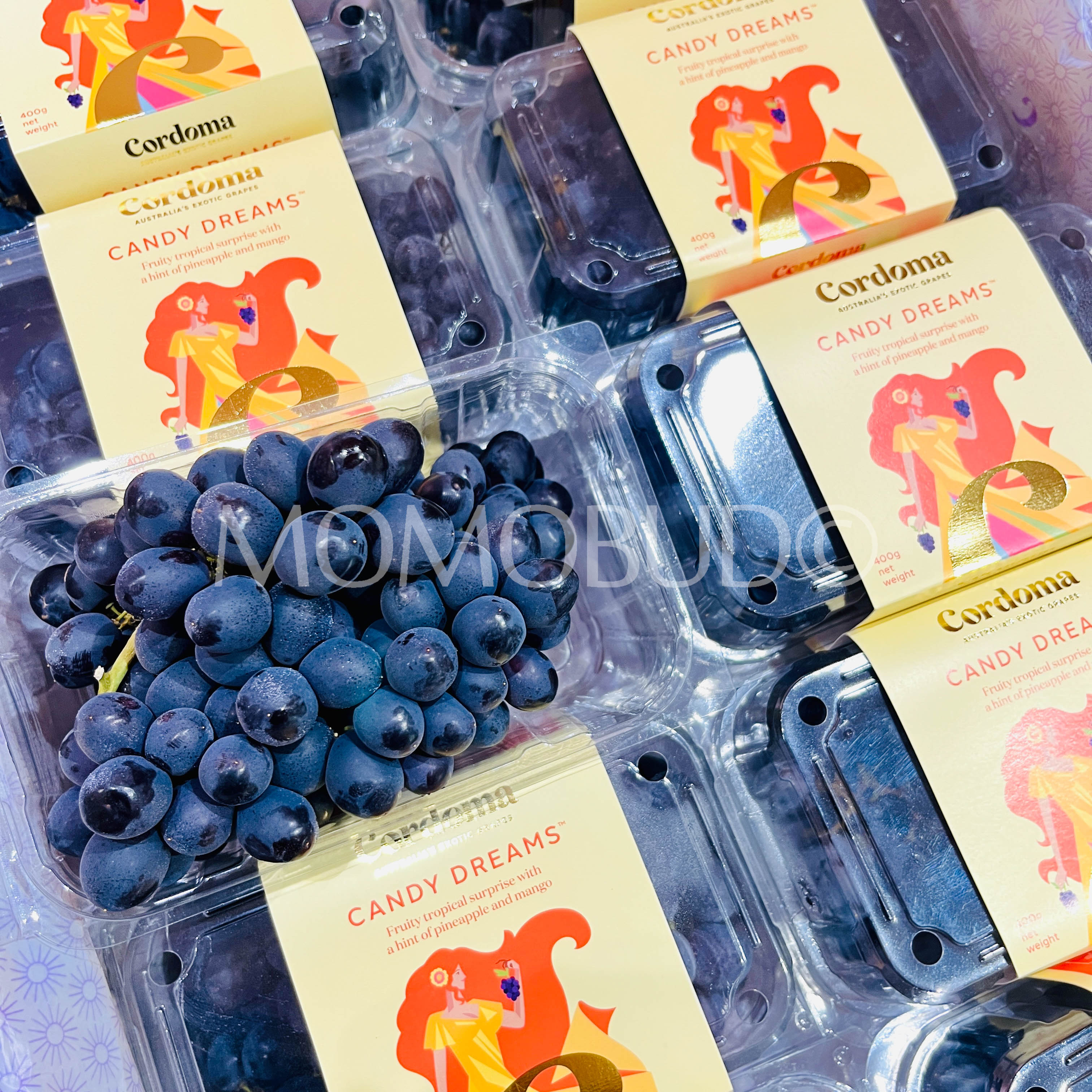Candy Dreams® Black Seedless Grapes (400g punnet) — MomoBud