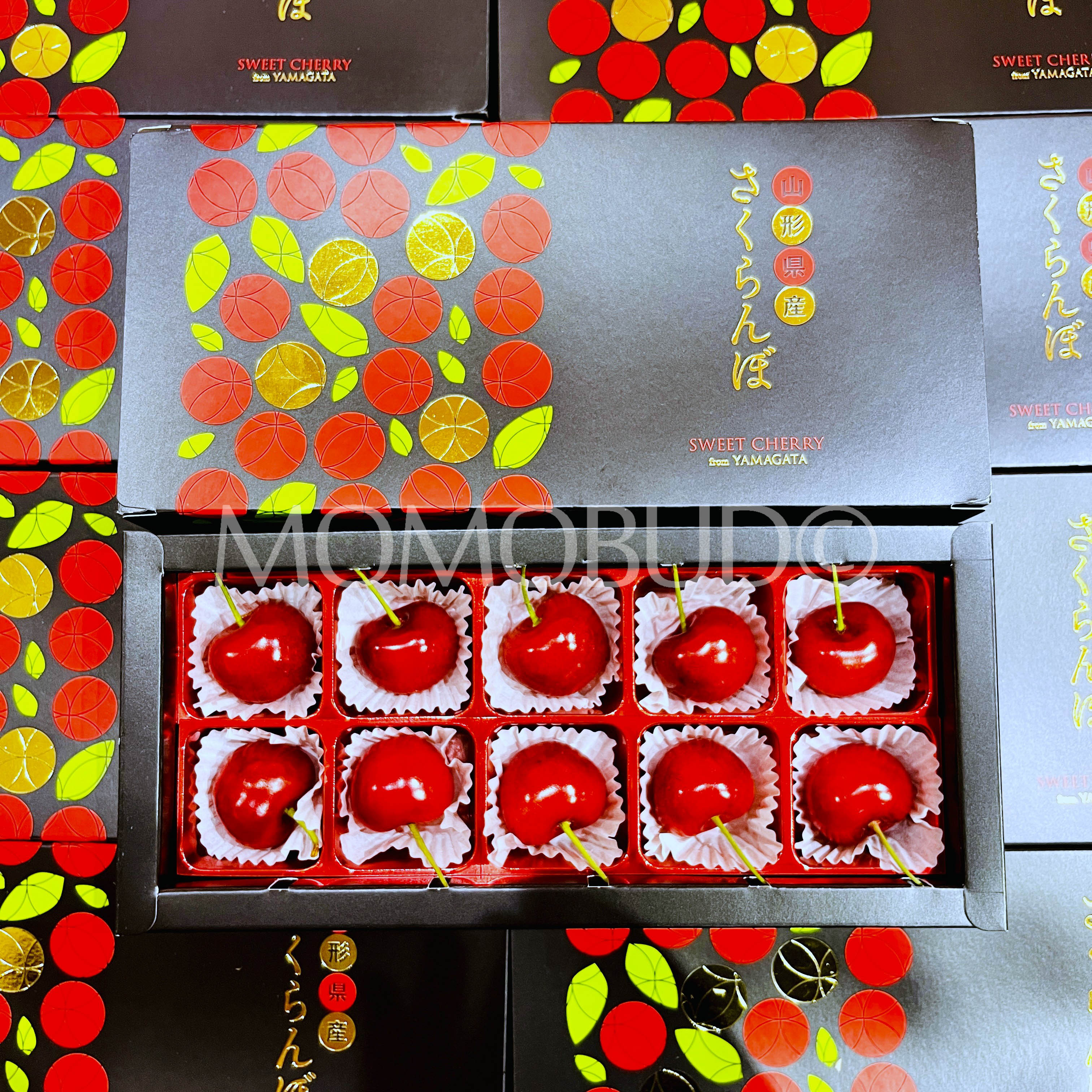 Japanese Beni Shuho Sakuranbo (Cherry) Gift Box (Tokushu Grade) — MomoBud